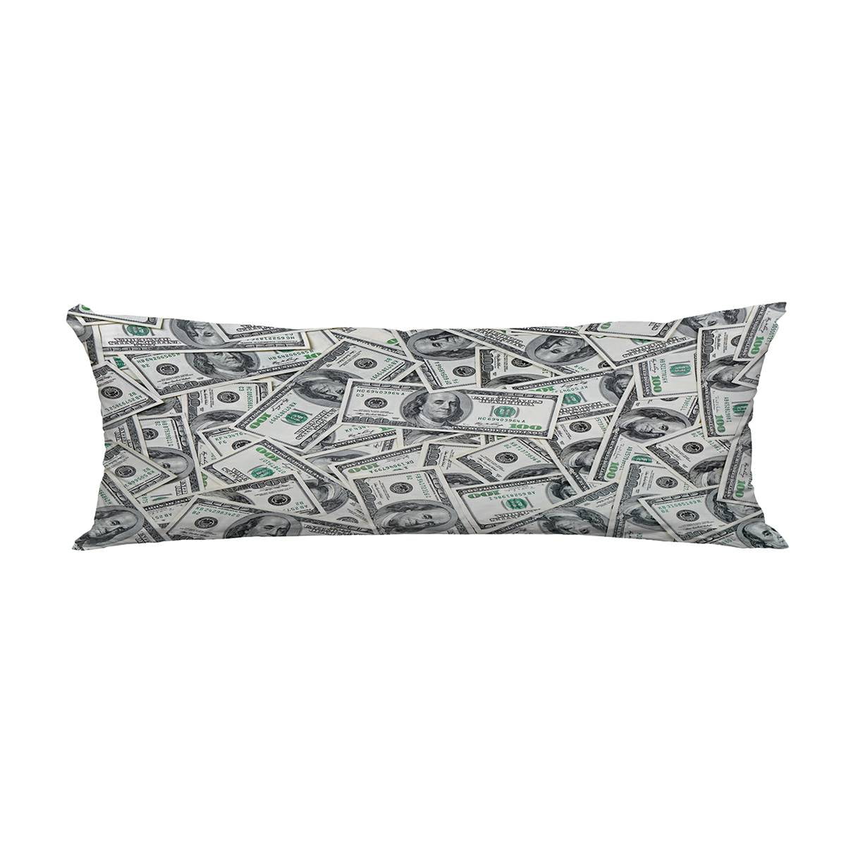 ECZJNT Background 100 dollar bills Pillow Cover Body Pillowcase Pillow ...