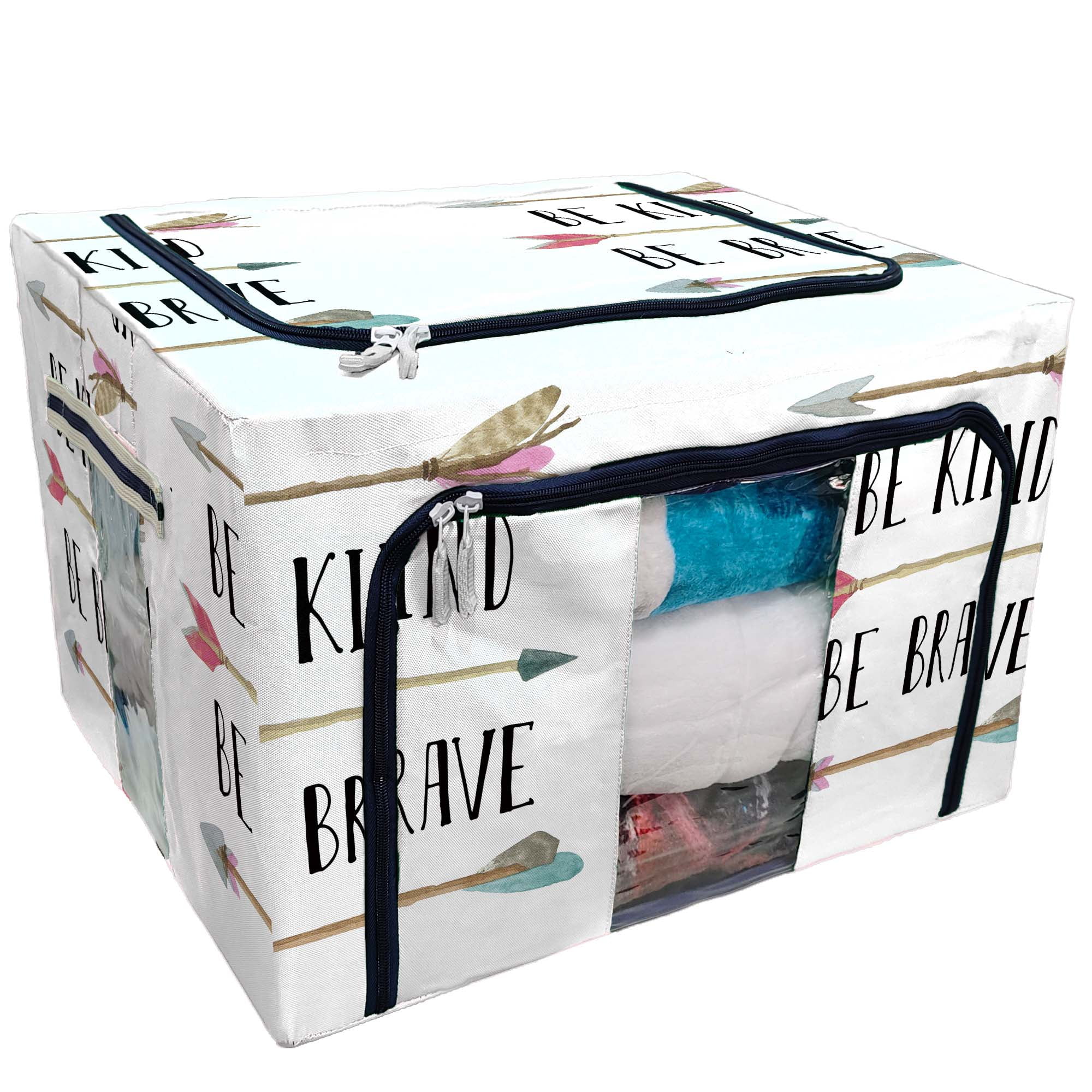 ECZJNT Be kind Be brave Tribal inspiration quote arrow bohemian Storage ...