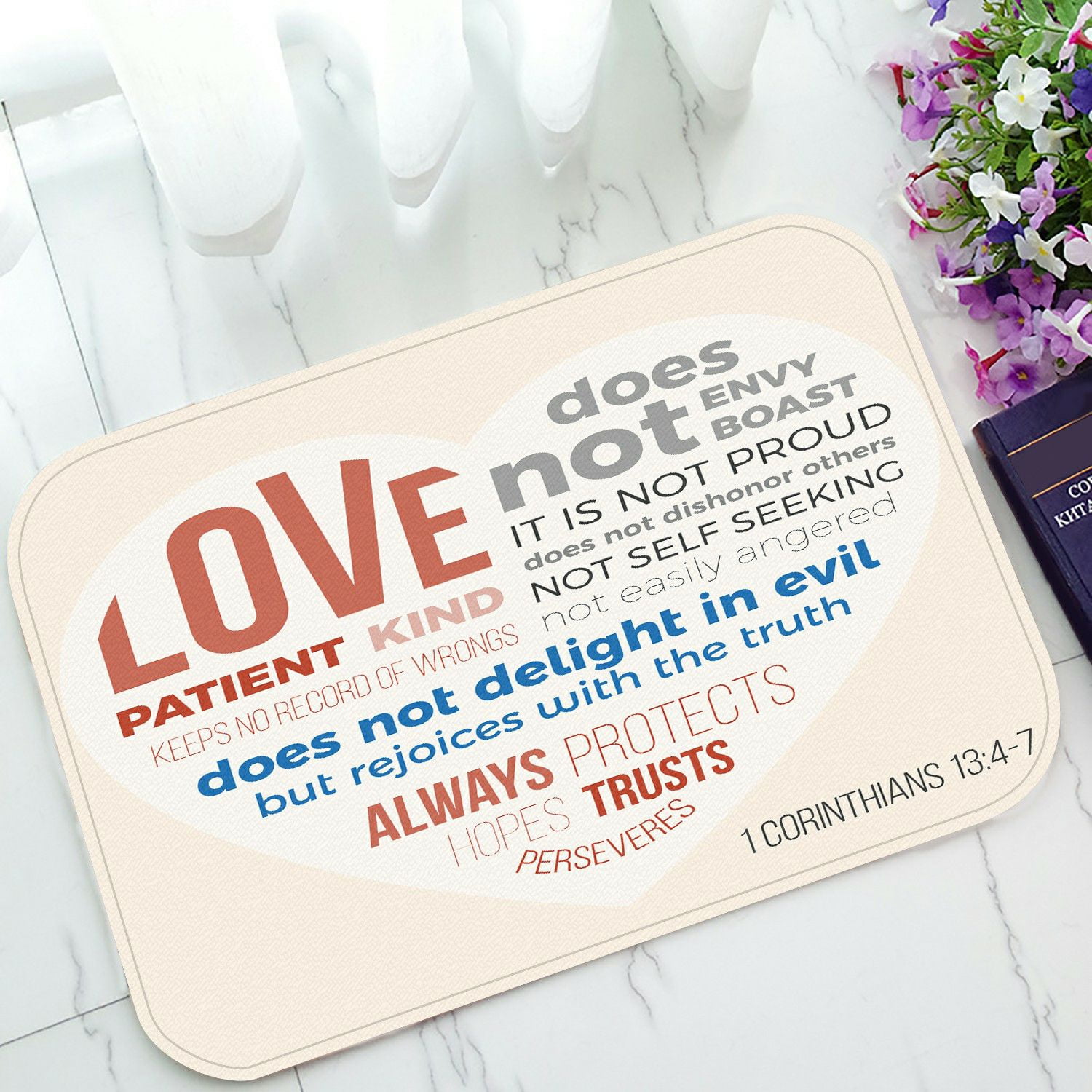 ECZJNT Bible verse for evangelist Doormat Bath Mat Rug Entrance Rug ...