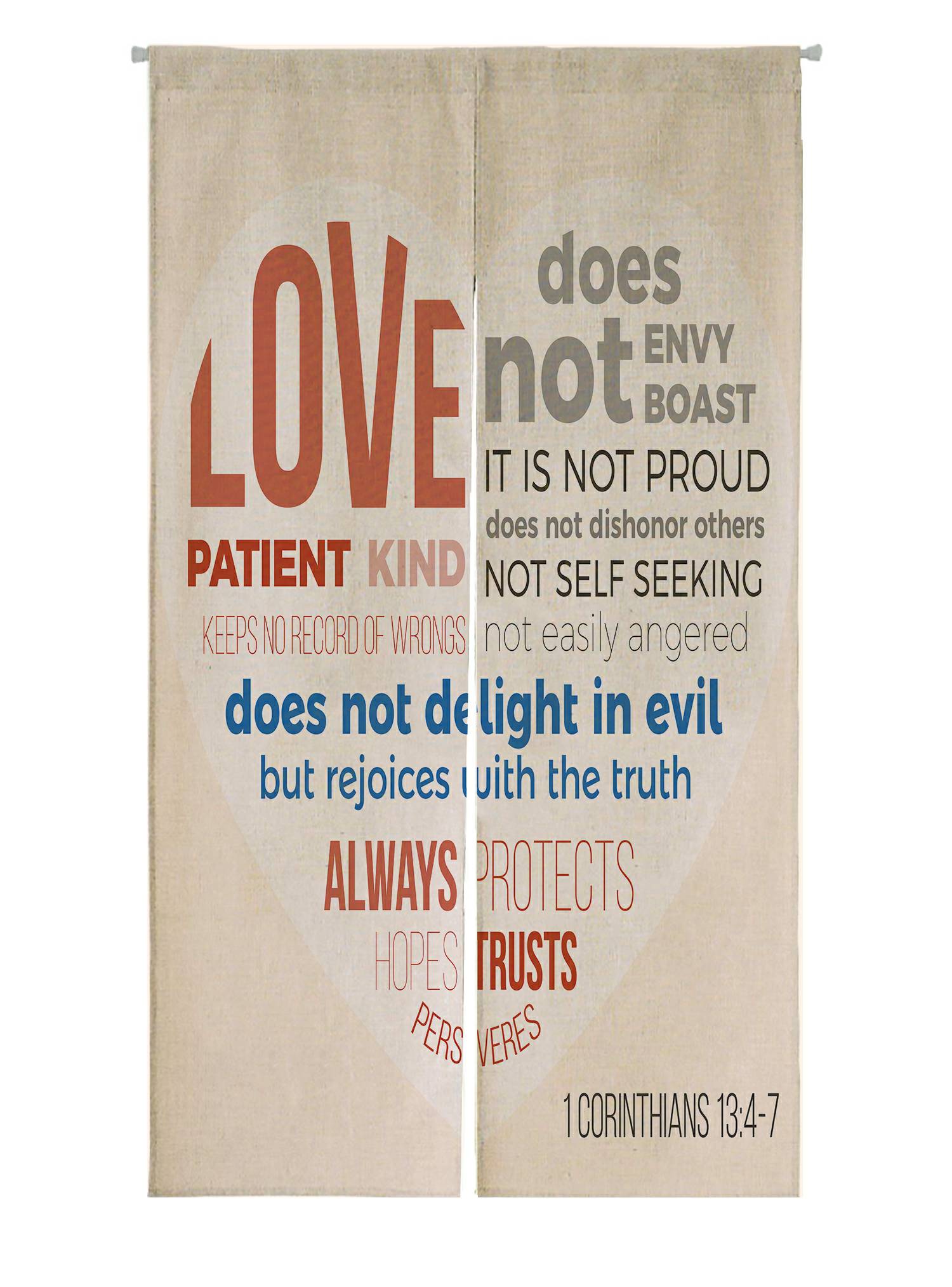 ECZJNT Bible verse for evangelist Japanese Noren Curtain Doorway Door ...
