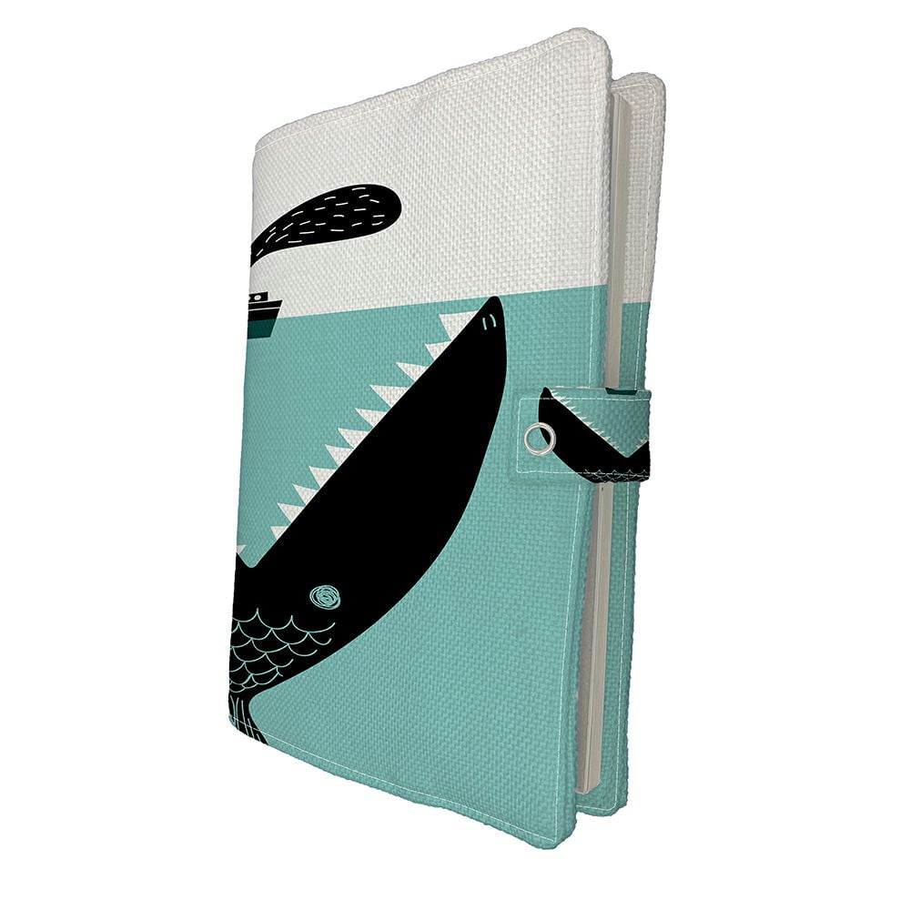 ECZJNT Big Fish Devouring A Ship Book Cover Book Protector Book Sleeve ...