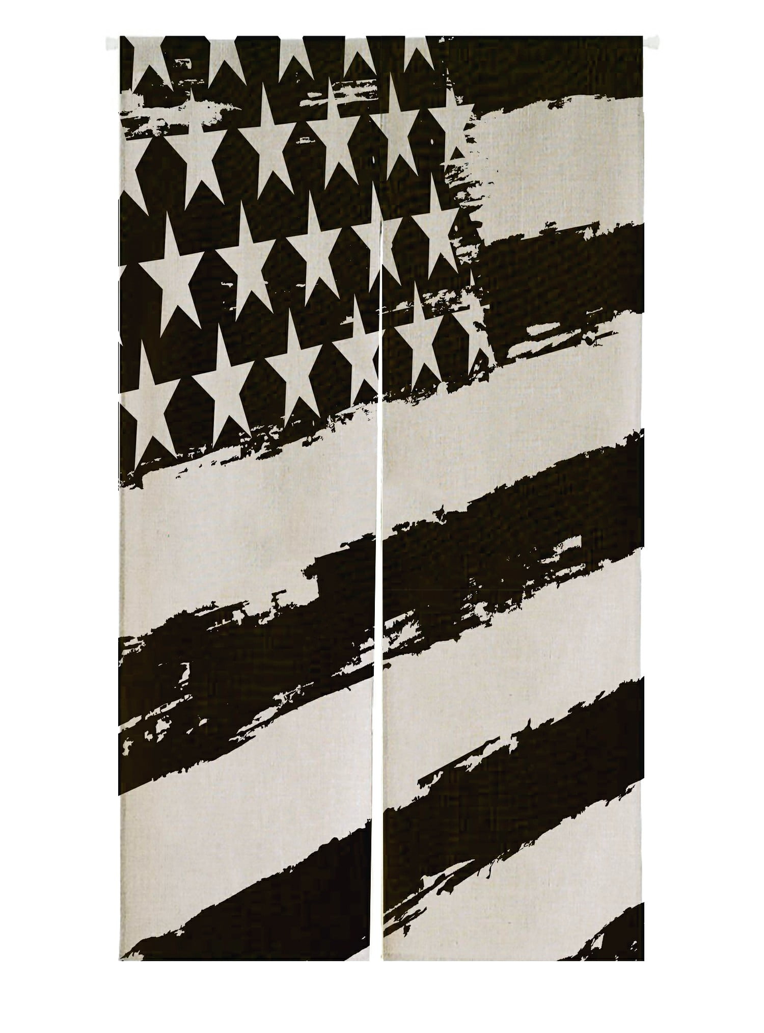 ECZJNT Black And White American Flag Japanese Noren Curtain Doorway ...