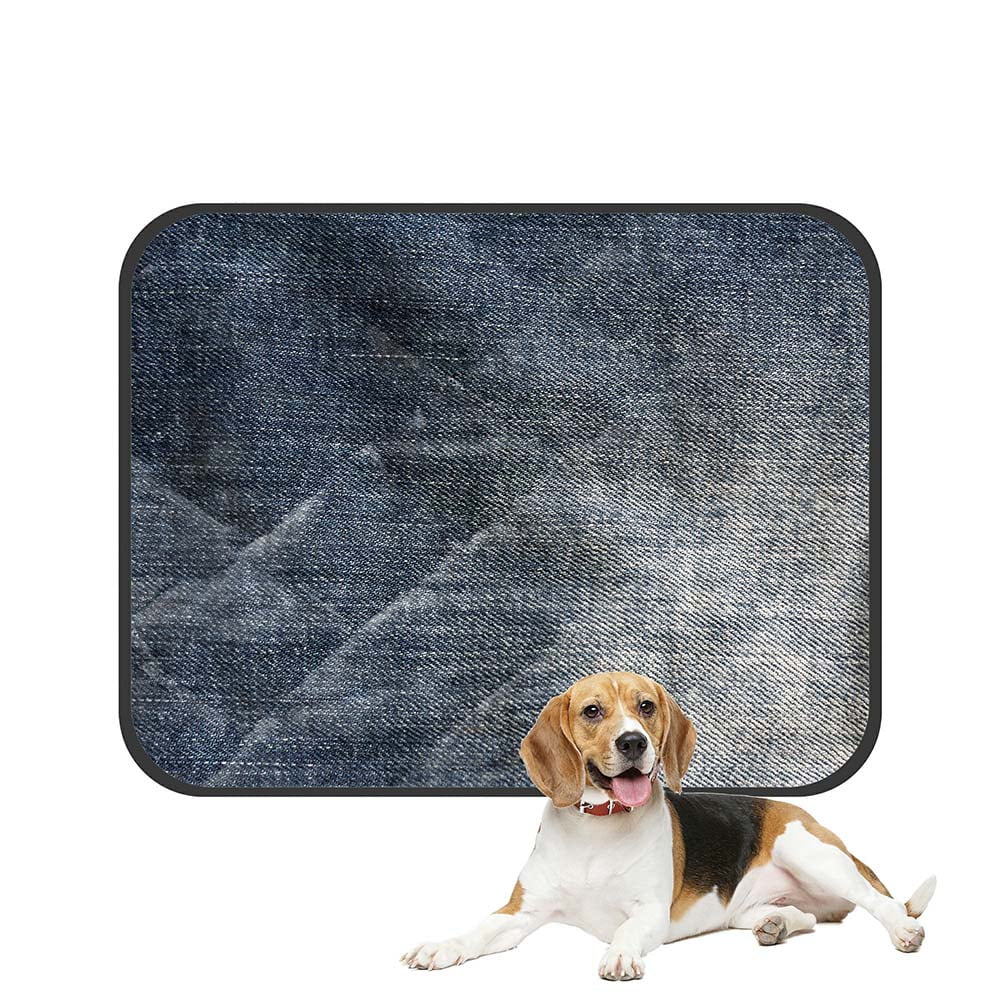 ECZJNT Blue Jeans Cloth Texture Pet Dog Cat Bed Pee Pads Mat Cushion ...