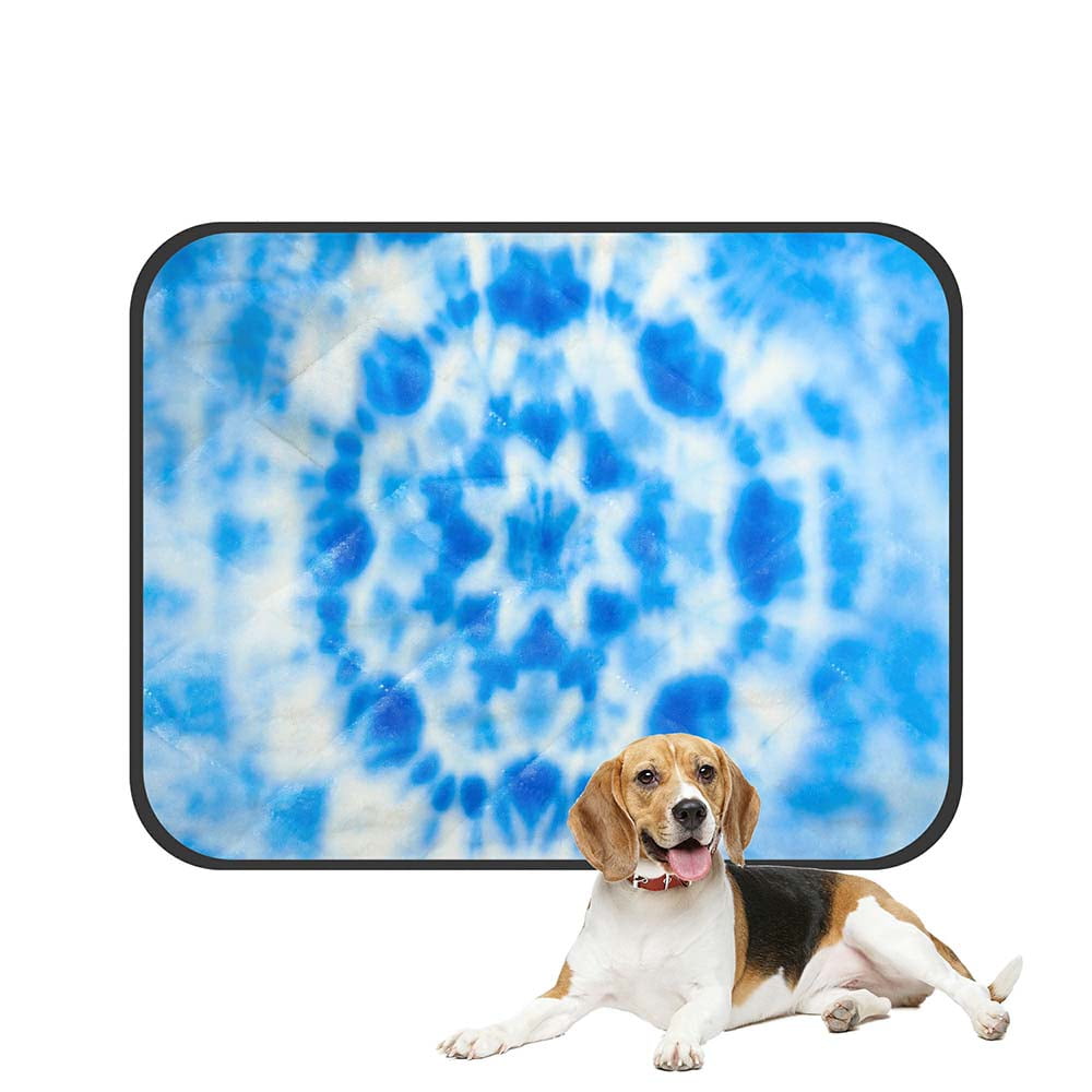 ECZJNT Blur Fabric Tie Dye Bright Colors Texture Pet Dog Cat Bed Pee ...