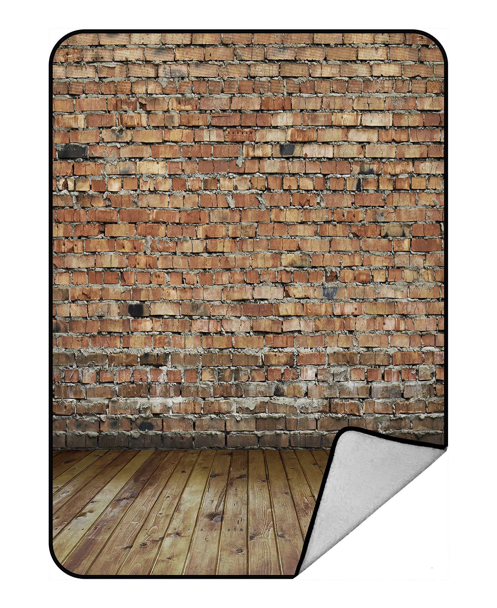ECZJNT Brick Wall Throw Blanket Fleece Blankets Plush Blanket 58x80 ...