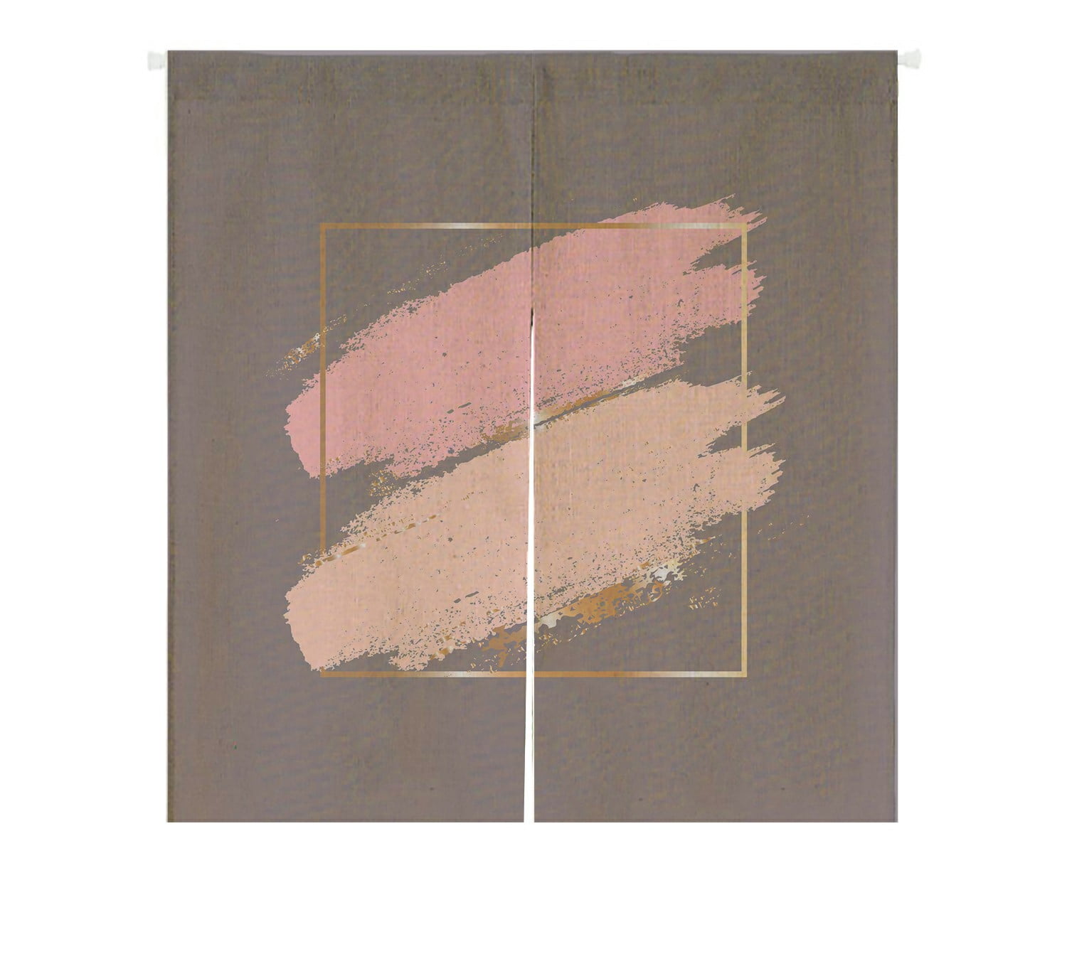 ECZJNT Brush Strokes In Gentle Skin Tones Gold Square Frame Japanese ...