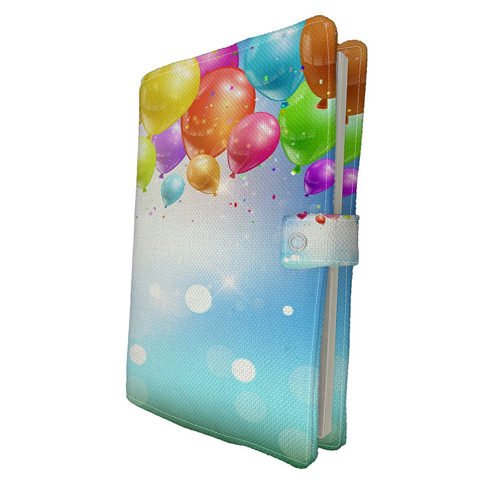 ECZJNT Celebration Balloons Confetti Book Cover Book Protector Book ...