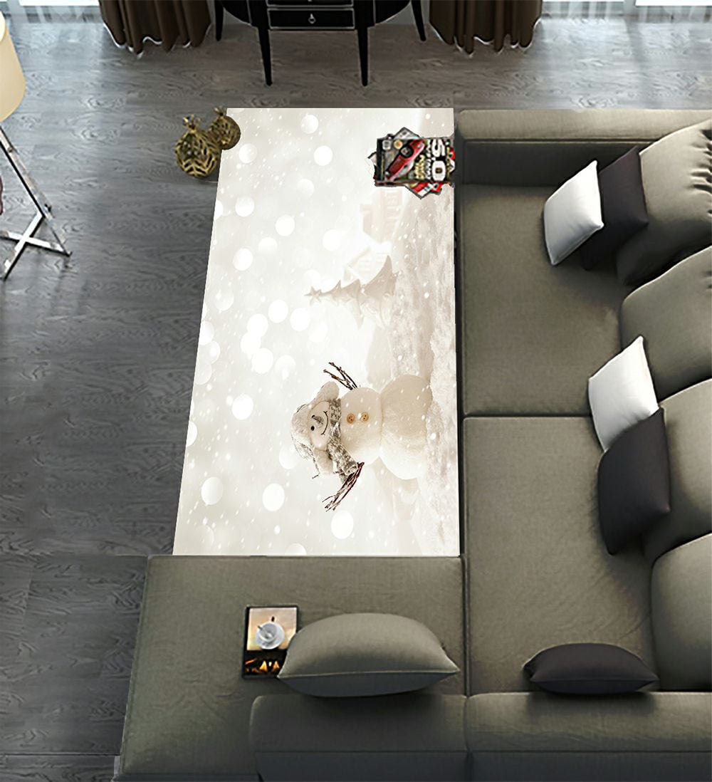 ECZJNT Christmas Snowman Runner Rug 2 x 10ft Long Area Rug Carpet for ...