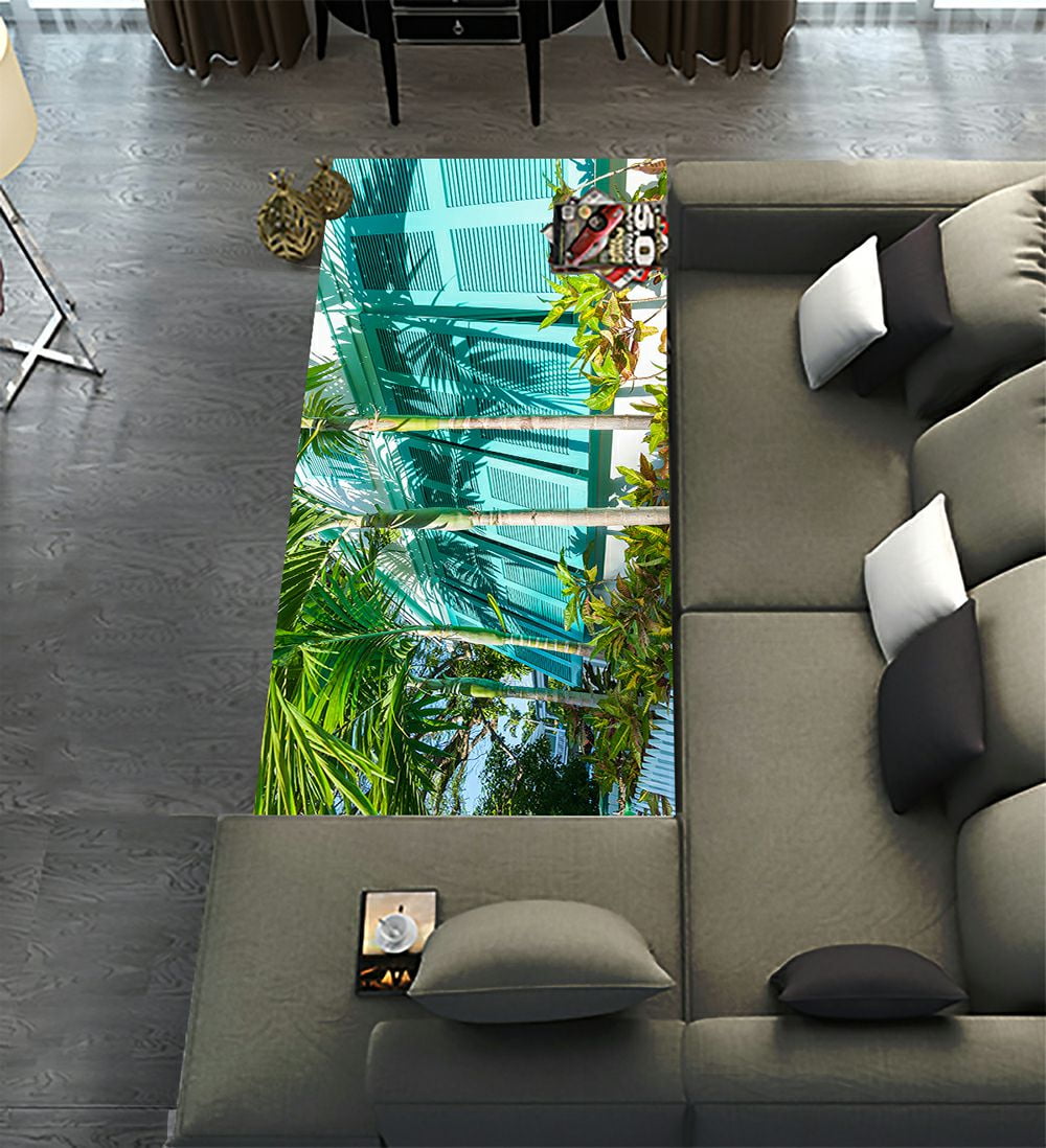 ECZJNT Coastal Cottage Key West Runner Rug 4 x 12ft Long Area Rug ...