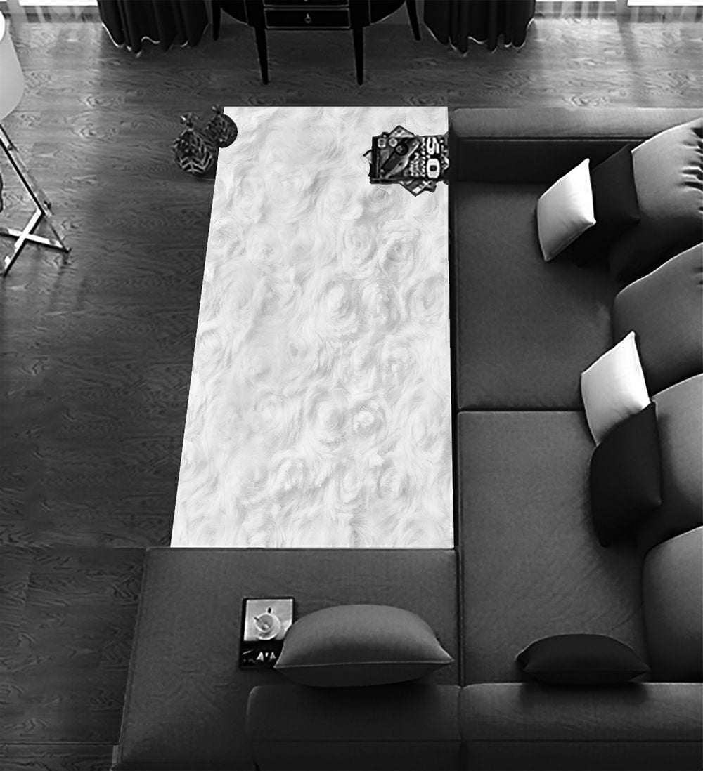 ECZJNT Cotton Wool Texture Runner Rug 1.3 x 7ft Long Area Rug Carpet ...