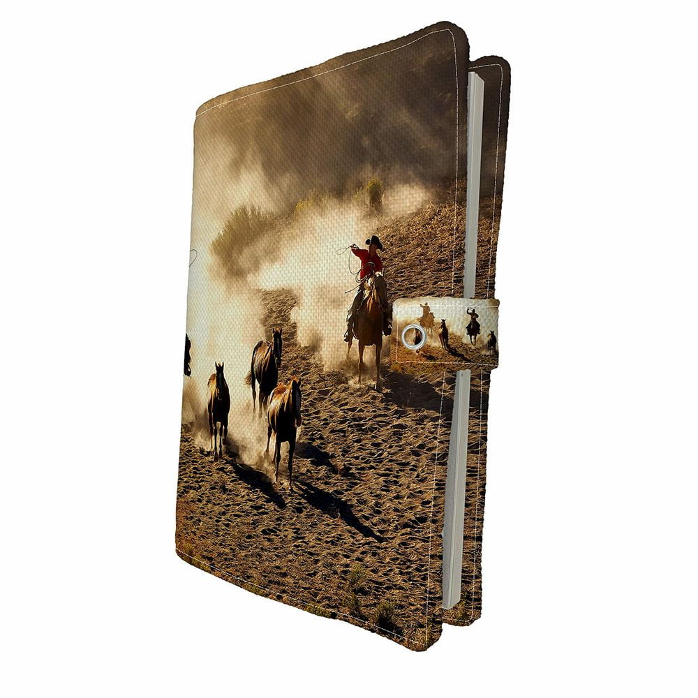 ECZJNT Cowboys Chasing Wilding Horses Roping And Riding Book Cover Book ...