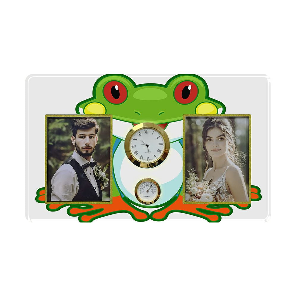 ECZJNT Cutesy Tree Frog Flashing Wide Smile Family Couple Photo Picture ...