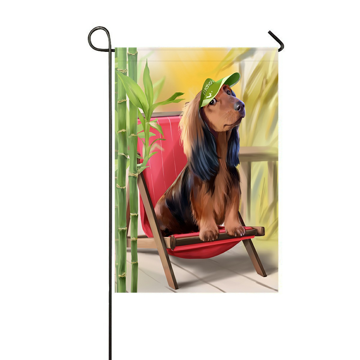ECZJNT Dachshund Garden Flag Outdoor Flag Home Party Garden Decor 12x18 ...