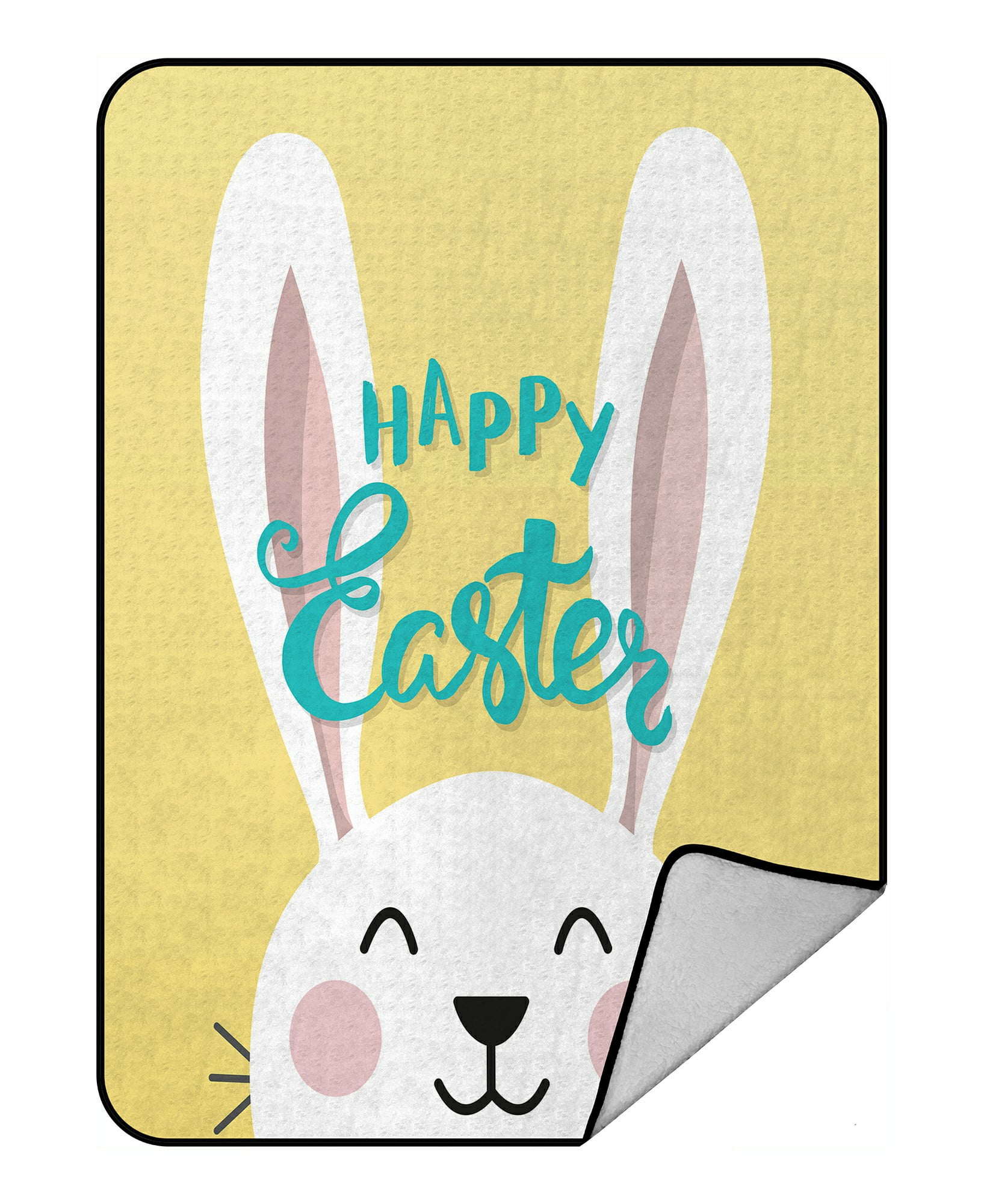 ECZJNT Easter bunny Throw Blanket Fleece Blankets Plush Blanket 58x80 ...