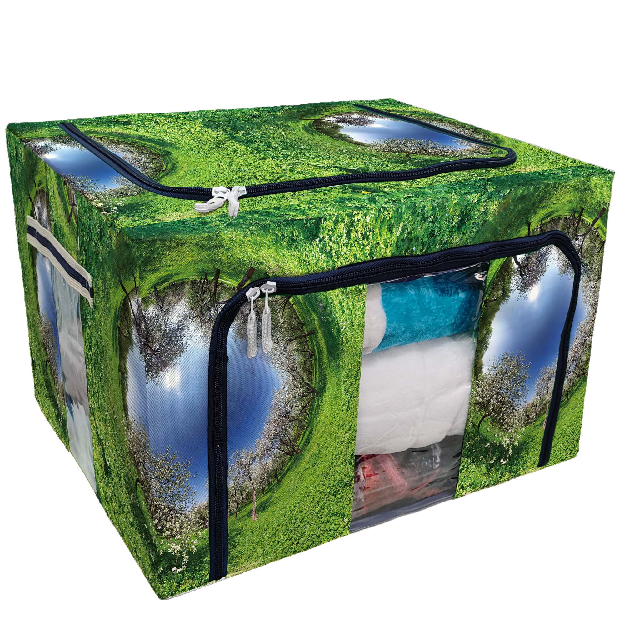 ECZJNT Ecology and space concept Storage Bag Clear Window Storage Bins ...