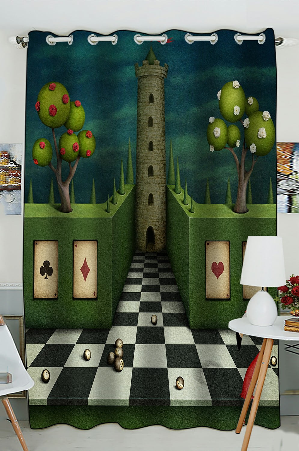 ECZJNT Fairy Tale Characters Blackout Window Curtain Drapery Panels ...