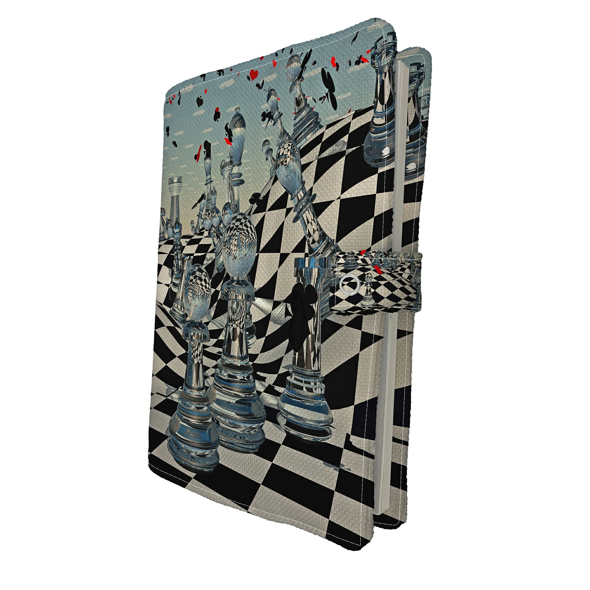 ECZJNT Fantasy Chess Book Cover Book Protector Book Sleeve Book Pouch ...