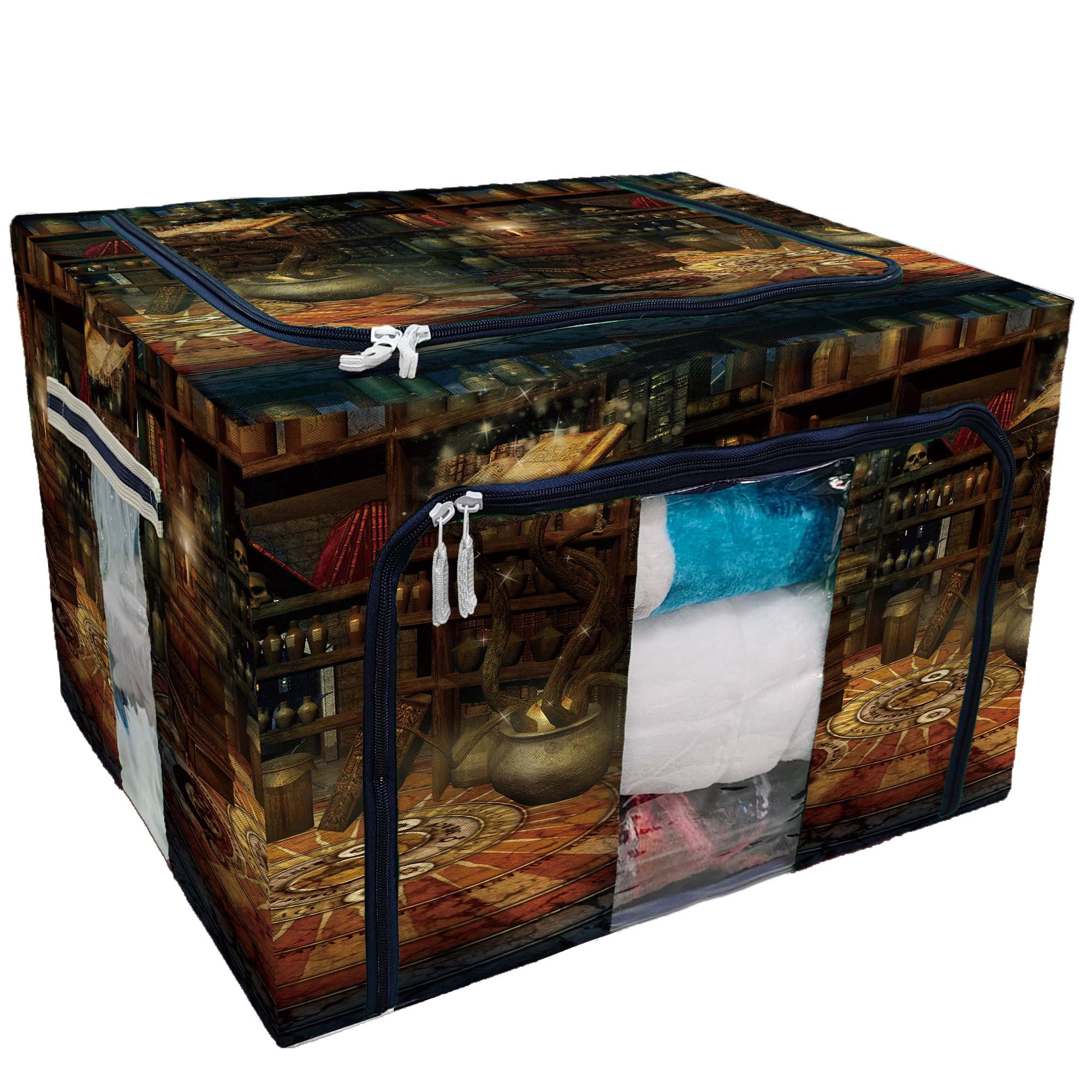 ECZJNT Fantasy room with a magic book potions and candles Storage Bag ...