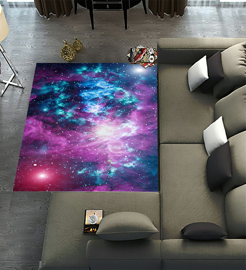 ECZJNT Galaxy In Space Beauty Of Universe Black Hole Area Rugs 3 x 4ft ...