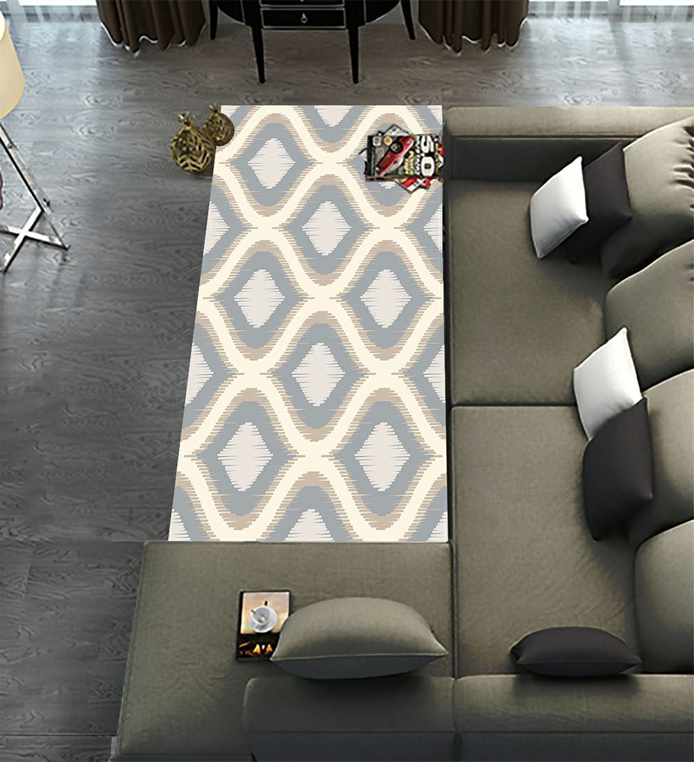 ECZJNT Geometric Pattern Runner Rug 3.3 x 7ft Long Area Rug Carpet for ...