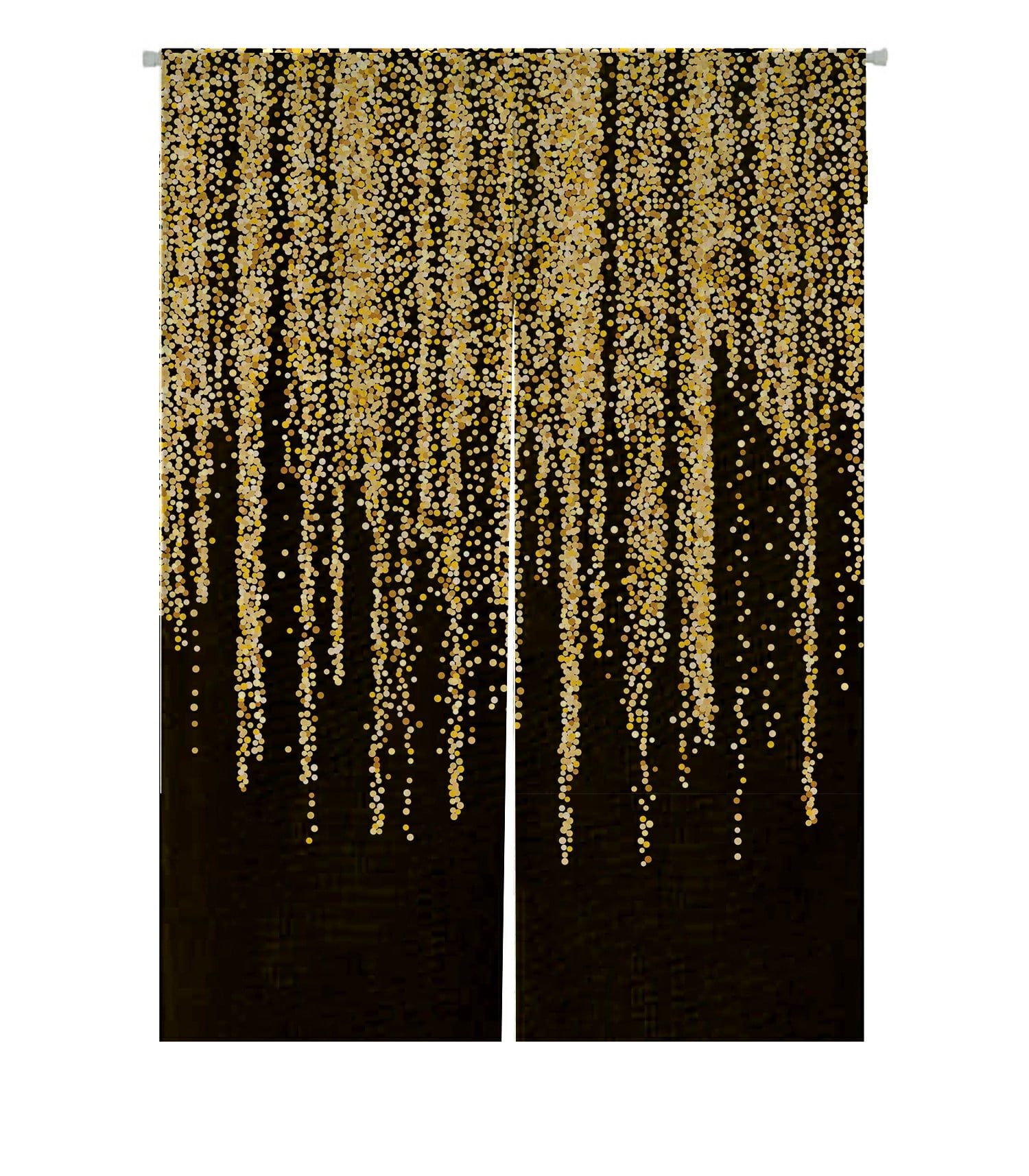 ECZJNT Golden dust elements falling down flying circle confetti ...