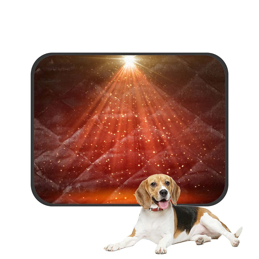 ECZJNT Great Christmas Texture Shining Stars And Rays Pet Dog Cat Bed ...