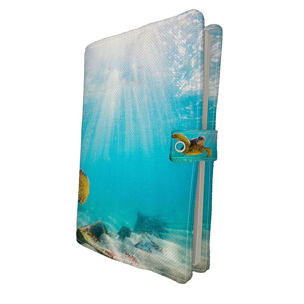 ECZJNT Hawaiian Green Sea Turtle Book Cover Book Protector Book Sleeve ...