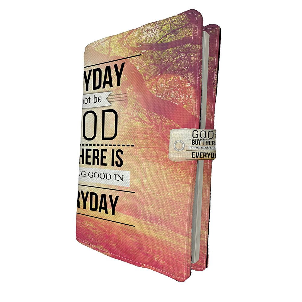ECZJNT Inspirational Typographic Quote Good Everyday Book Cover Book ...