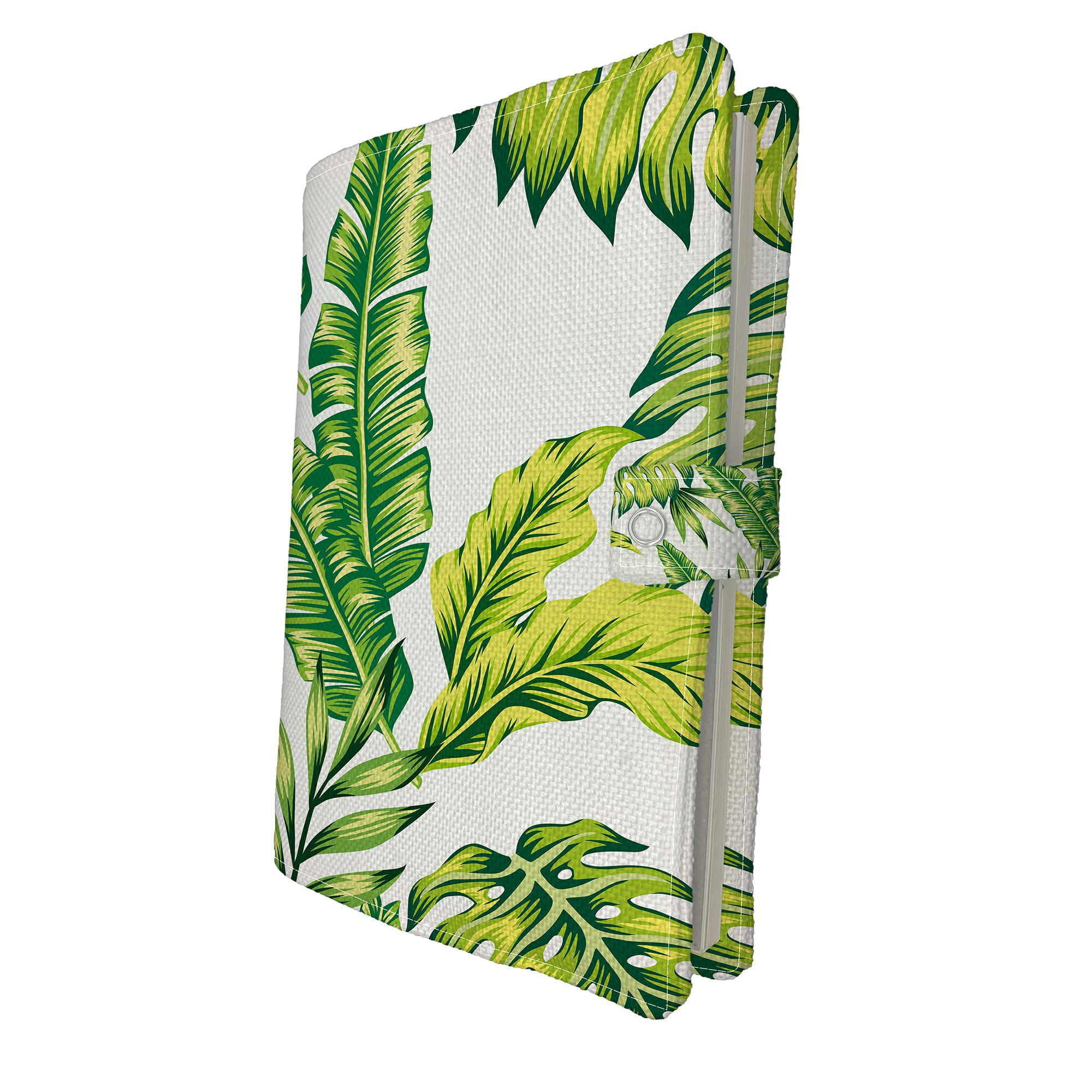 ECZJNT Jungle Tropic Plants Banana Palm Leaves Hawaii Book Cover Book ...