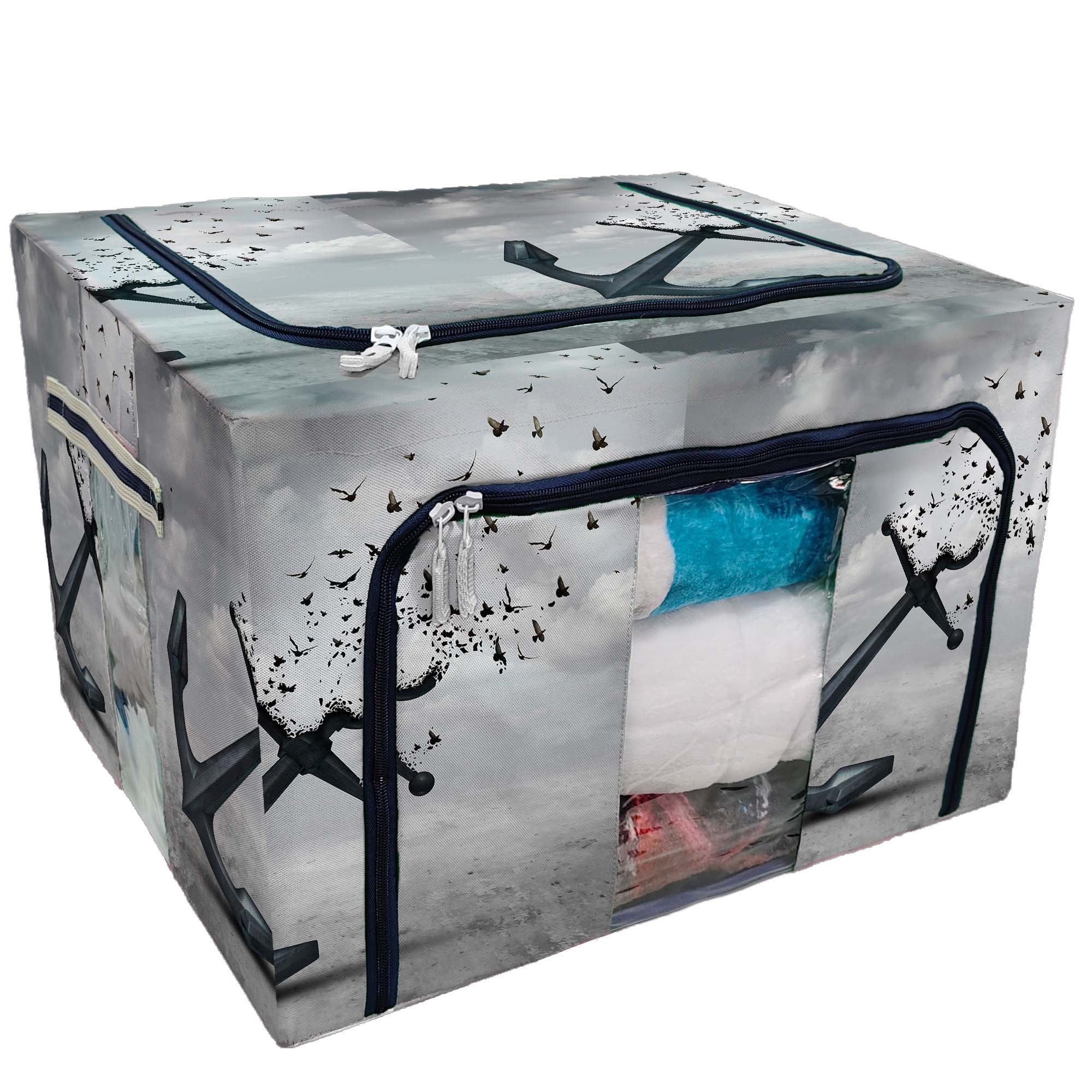 ECZJNT Letting go psychologyanchor birds Storage Bag Clear Window ...