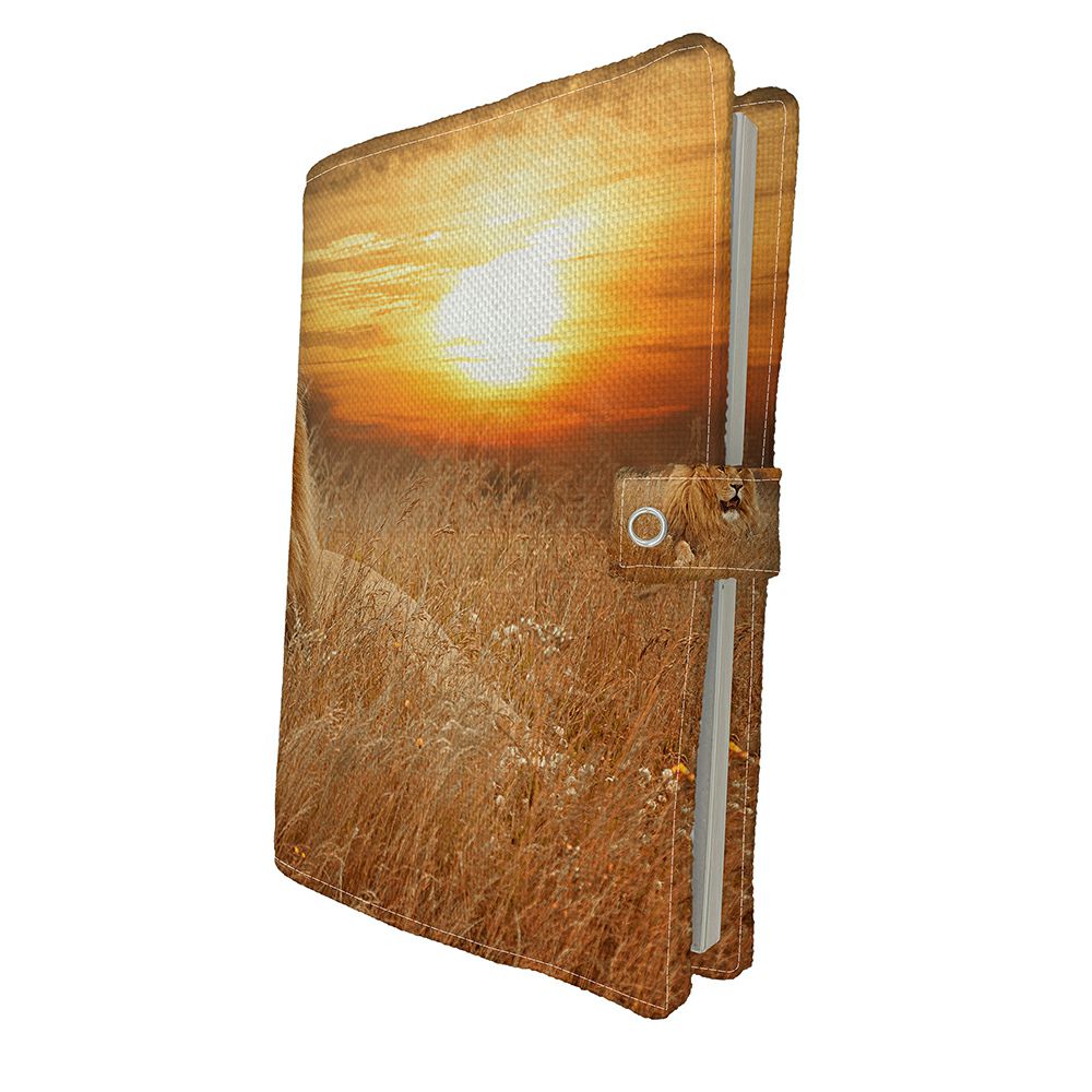 ECZJNT Lions In Grass Book Cover Book Protector Book Sleeve Book Pouch ...