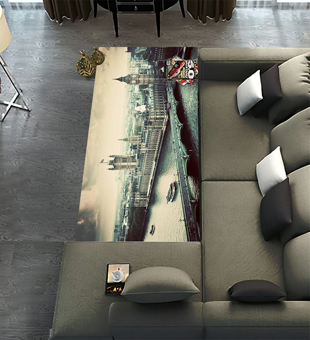 ECZJNT London The Uk Big Ben The Palace Of Westminster Runner Rug 3.3 x ...