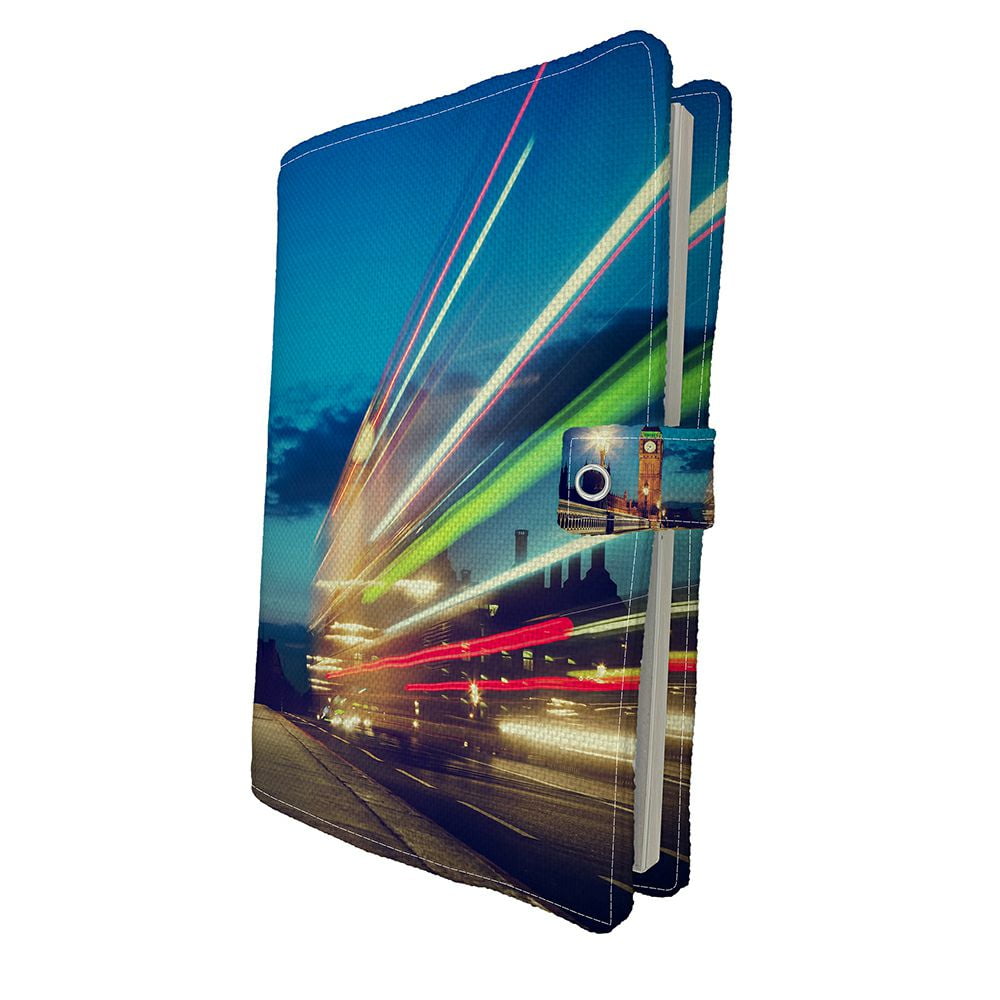 ECZJNT London Uk Red Bus Big Ben Westminster Palace Night Book Cover ...