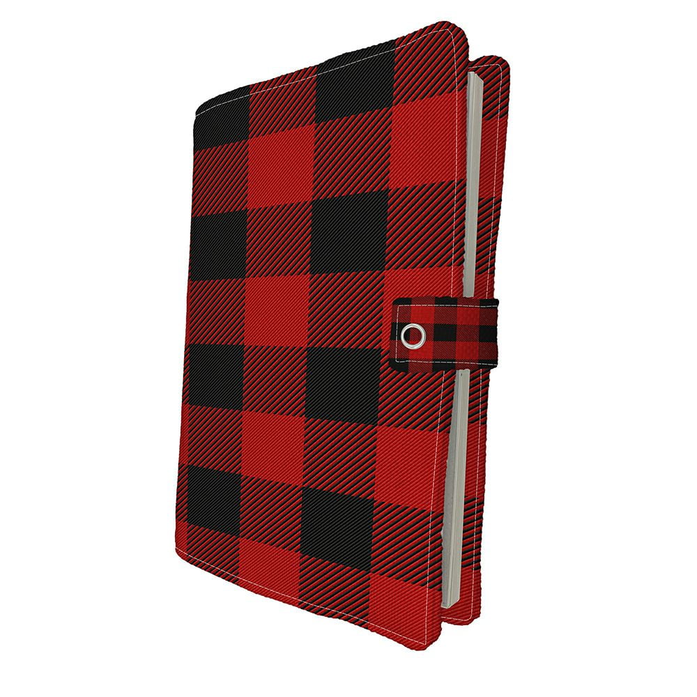 ECZJNT Lumberjack Plaid Book Cover Book Protector Book Sleeve Book ...
