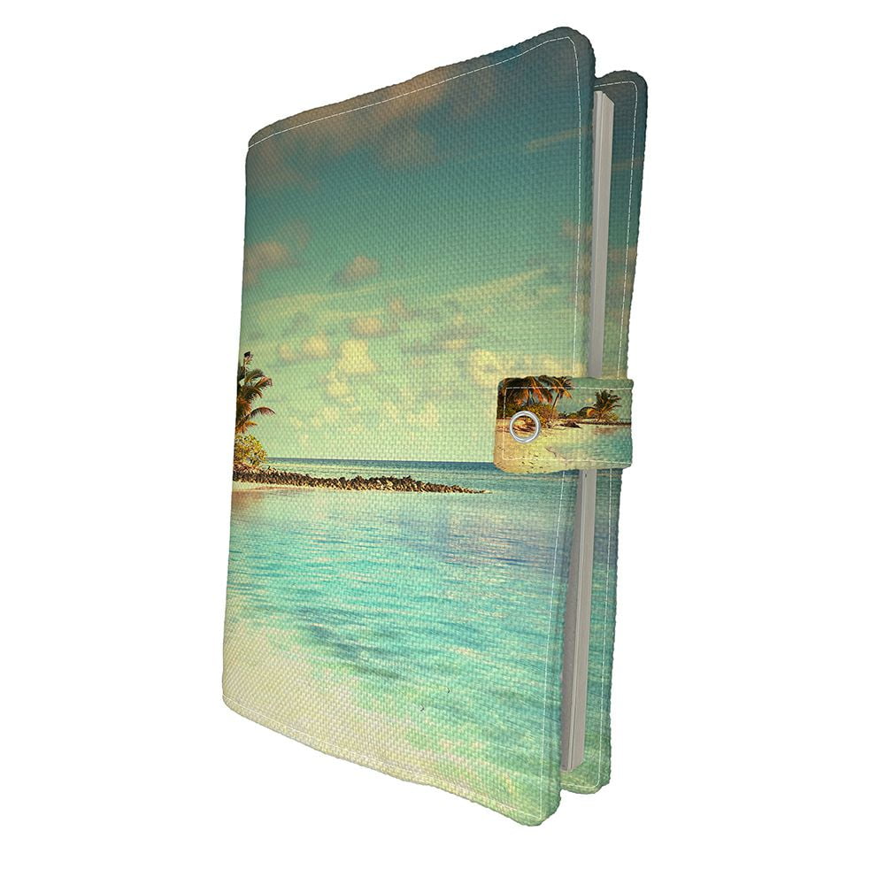 ECZJNT Maldives Beach Book Cover Book Protector Book Sleeve Book Pouch ...