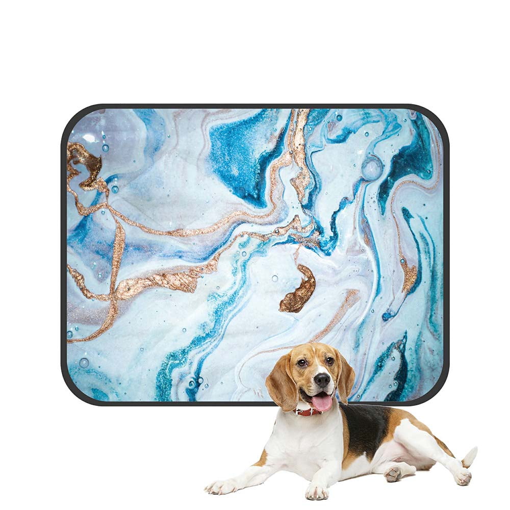 ECZJNT Marble Texture Eastern Pet Dog Cat Bed Pee Pads Mat Cushion ...