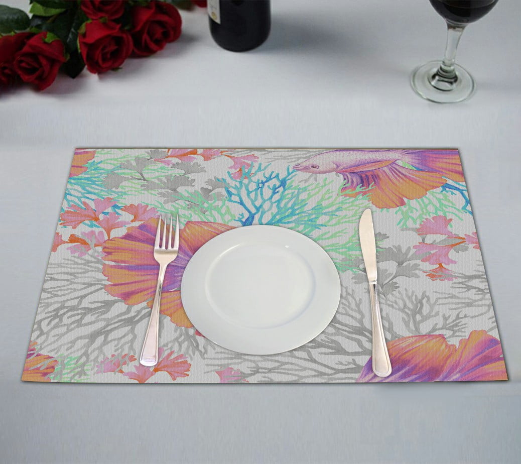 ECZJNT Marine Life Design Siamese Million Fish Mysterious Coral Reefs ...