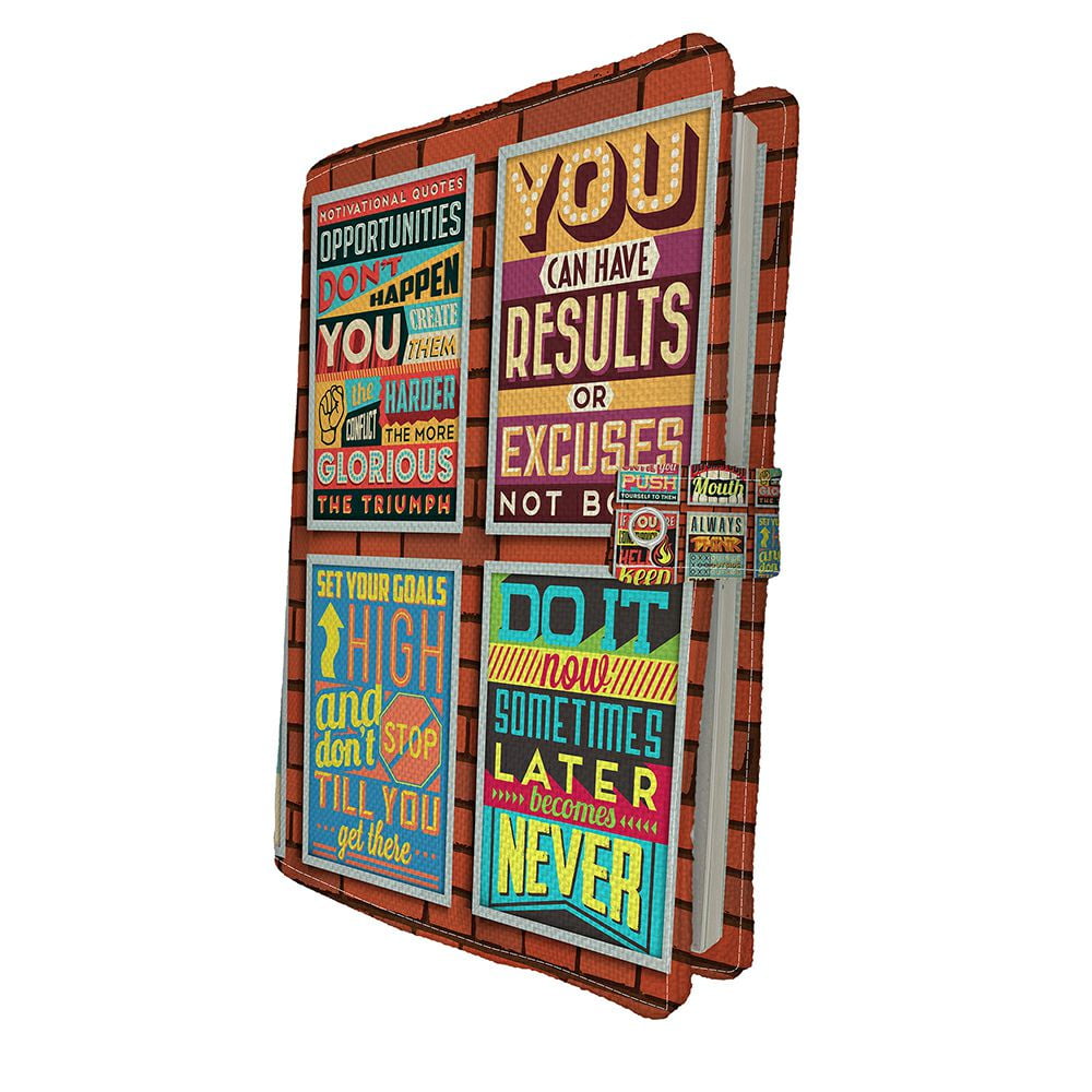 ECZJNT Motivational Quotes Calligraphic Typographic Elements Book Cover ...