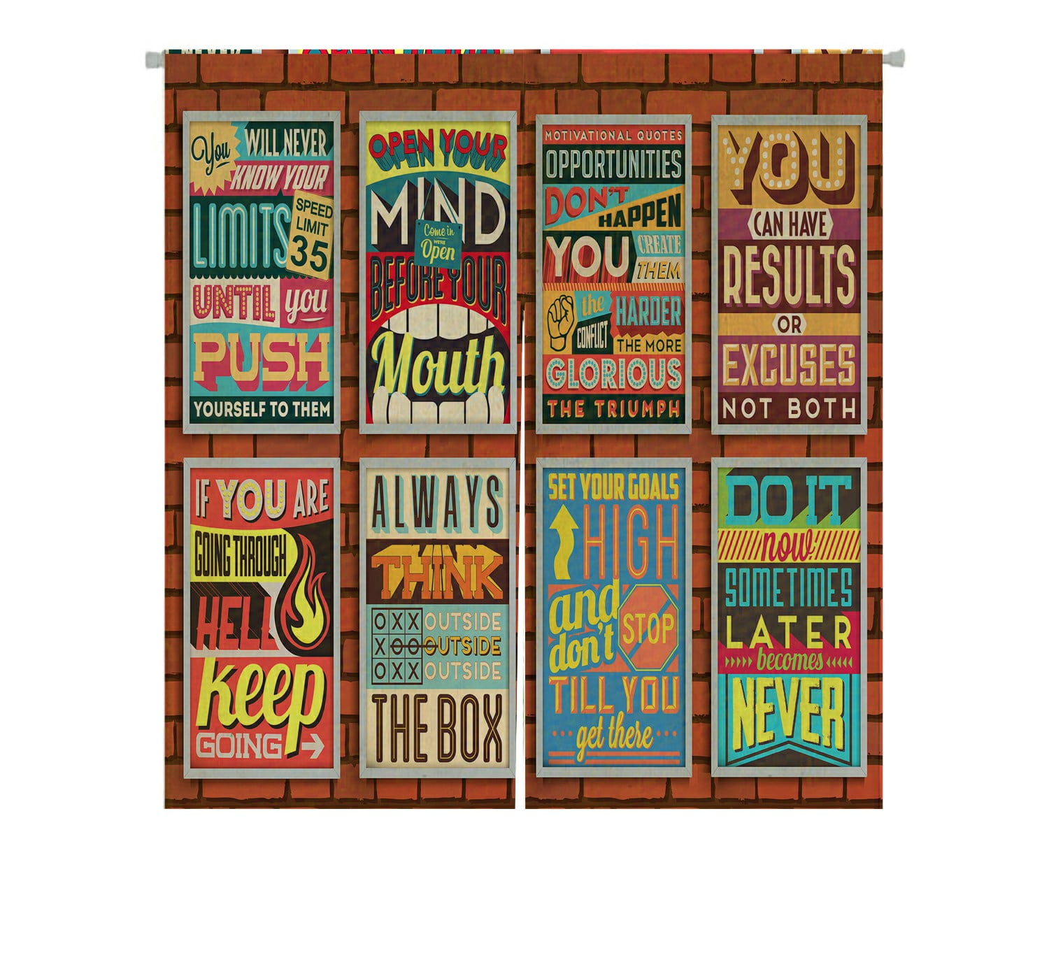 ECZJNT Motivational Quotes Calligraphic Typographic Elements Japanese ...