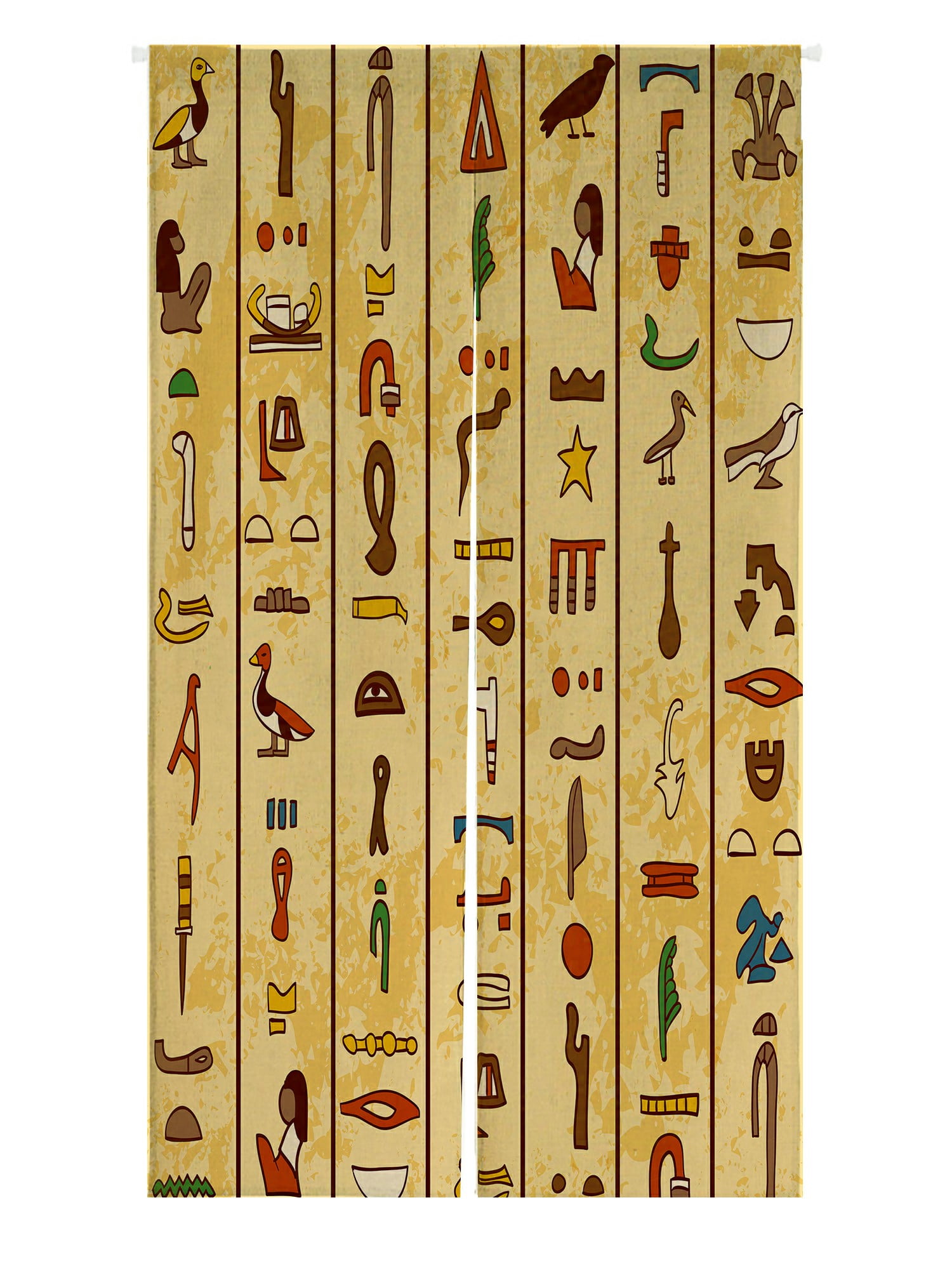 ECZJNT Multicolored Ancient Egyptian Hieroglyphics Papyrus Old Paper ...