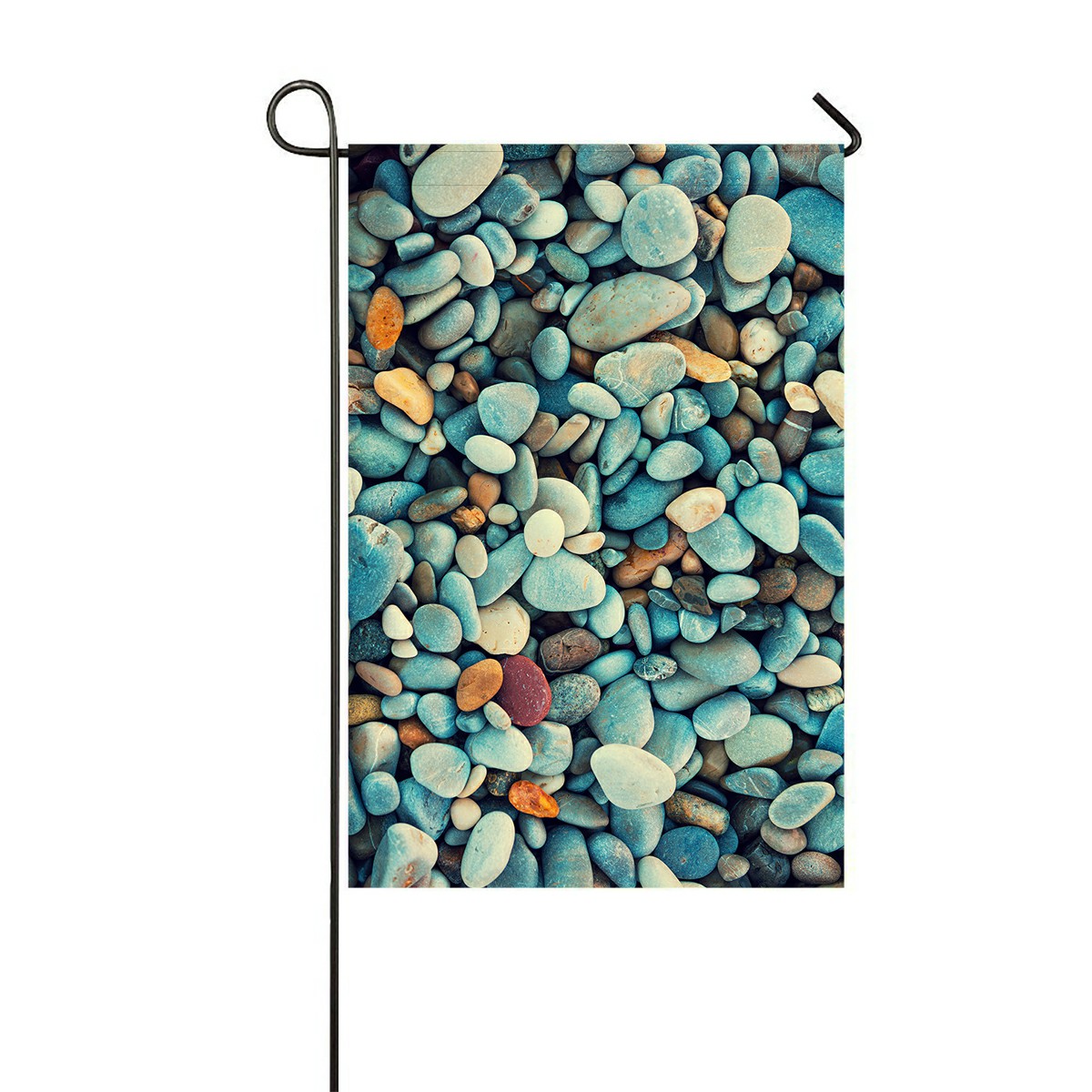ECZJNT Natural Vintage Colorful Pebbles Garden Flag Outdoor Flag Home ...