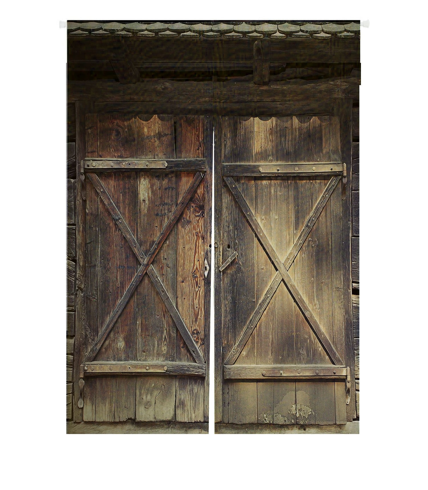 ECZJNT Old Wooden Door Traditional Romanian Cottage Japanese Noren ...