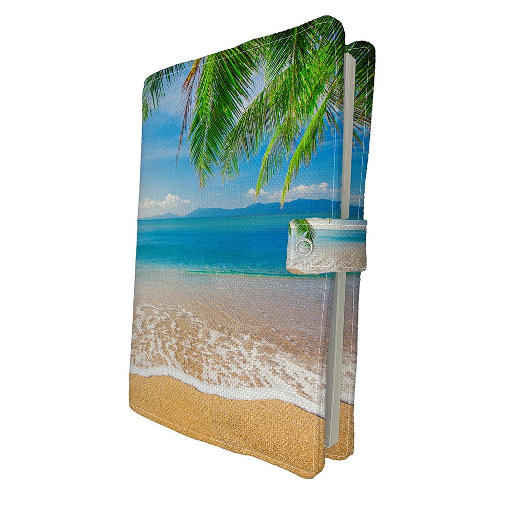 ECZJNT Palm And Tropical Beach Book Cover Book Protector Book Sleeve ...