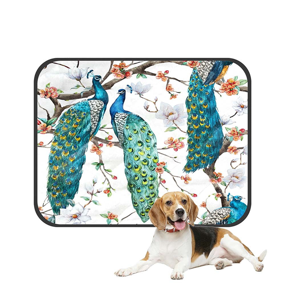 ECZJNT Peacock Cherry Trees White Magnolia Flowers Sakura Pet Dog Cat ...