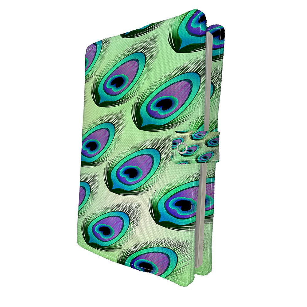 ECZJNT Peacock Feathers Book Cover Book Protector Book Sleeve Book ...