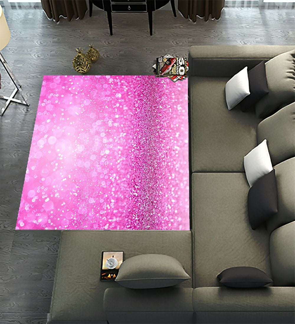 ECZJNT Pink Glitter Confetti Sparkle Girl Princess Happy Birthday Party ...