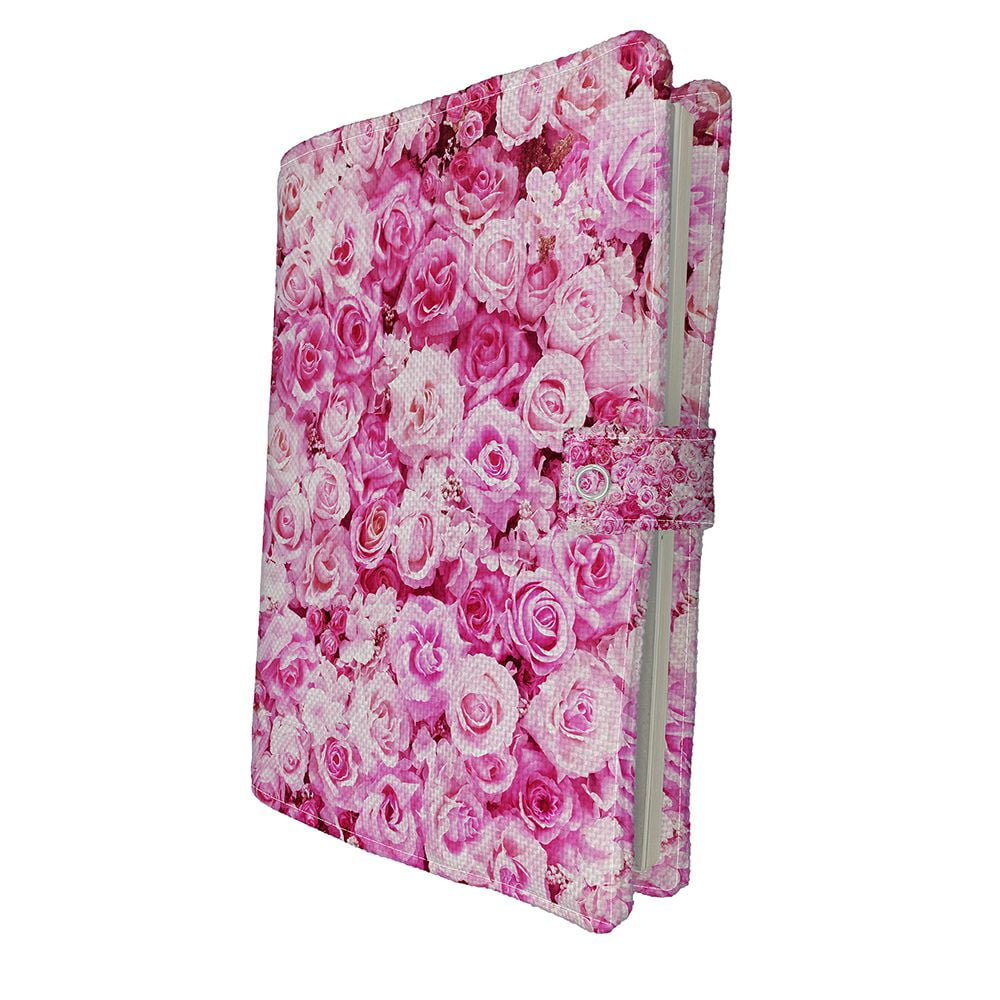 ECZJNT Pink Rose Flower Book Cover Book Protector Book Sleeve Book ...