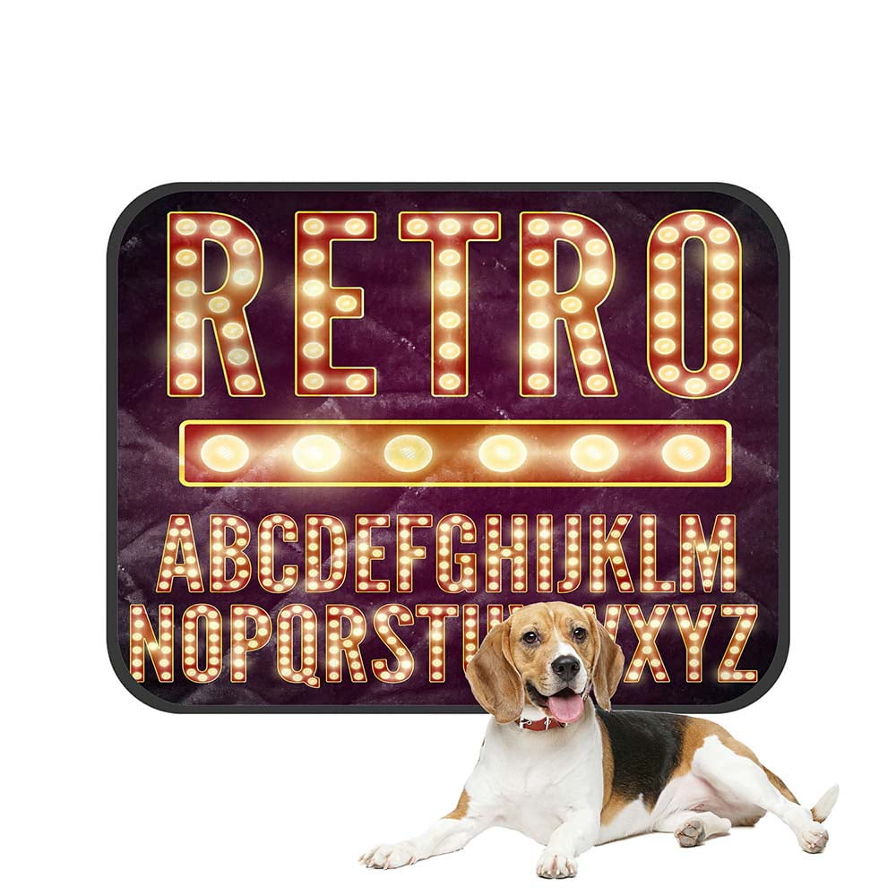 ECZJNT Realistic Lamps Alphabet Red Yellow Colors Pet Dog Cat Bed Pee ...