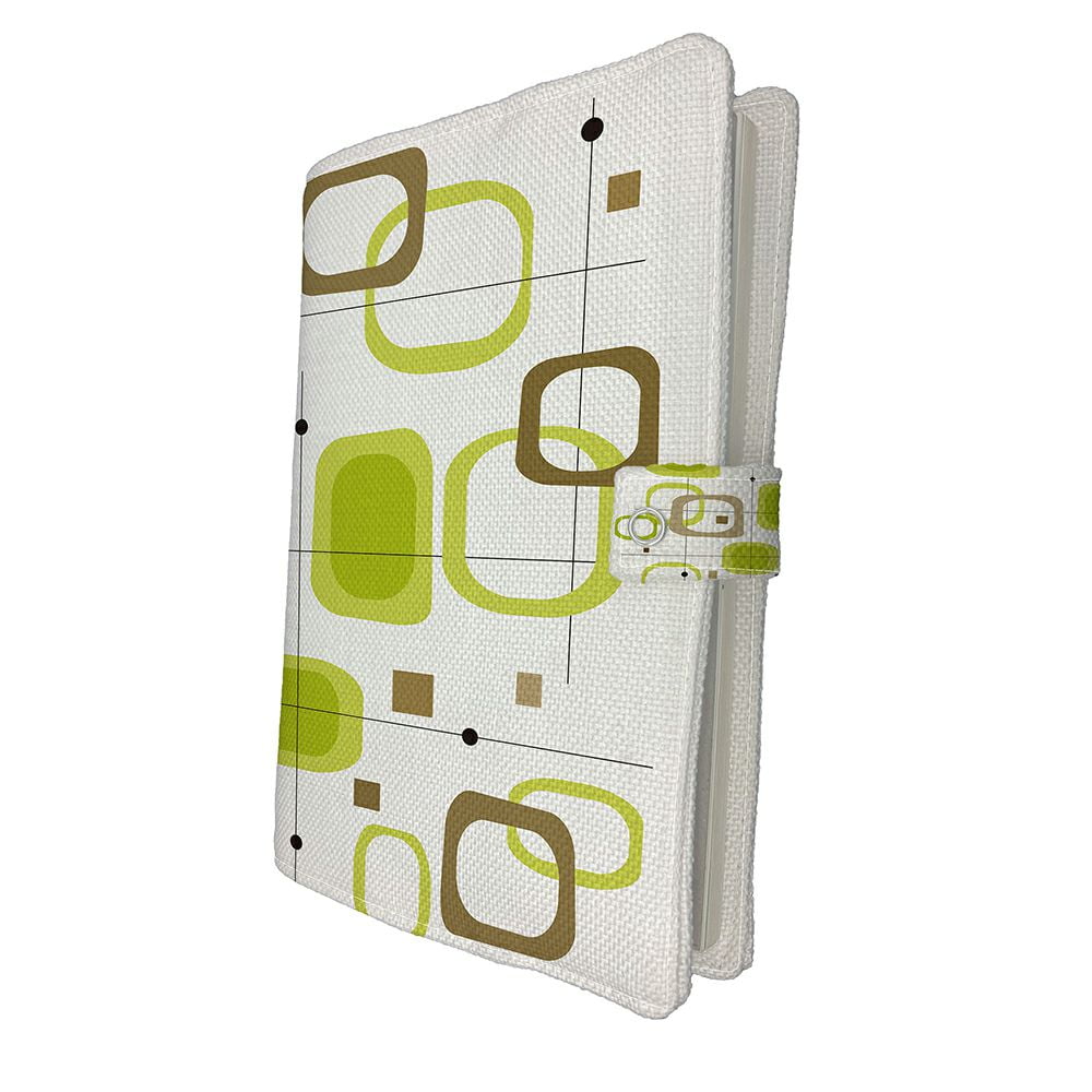 ECZJNT Retro Lime Green Brown Squares Spot Book Cover Book Protector ...