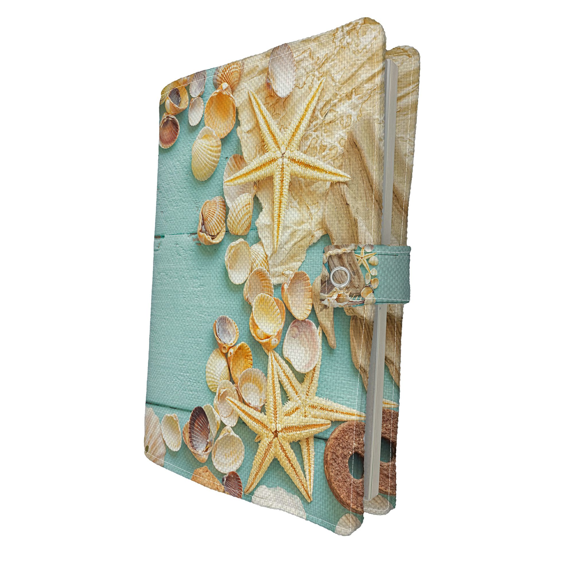ECZJNT Sea Shells Book Cover Book Protector Book Sleeve Book Pouch Book ...